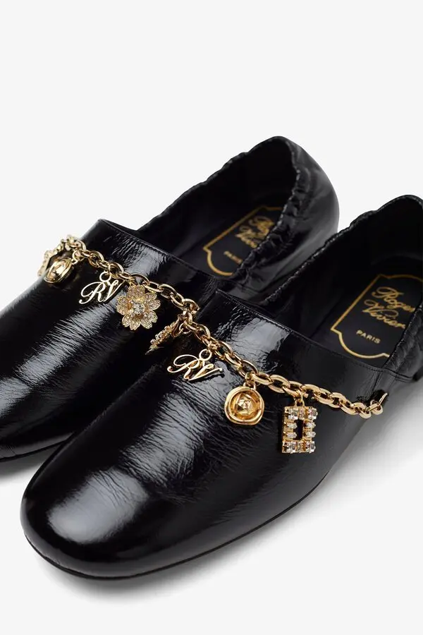 ROGER VIVIER Roundytoe Slipper With Charm Detail