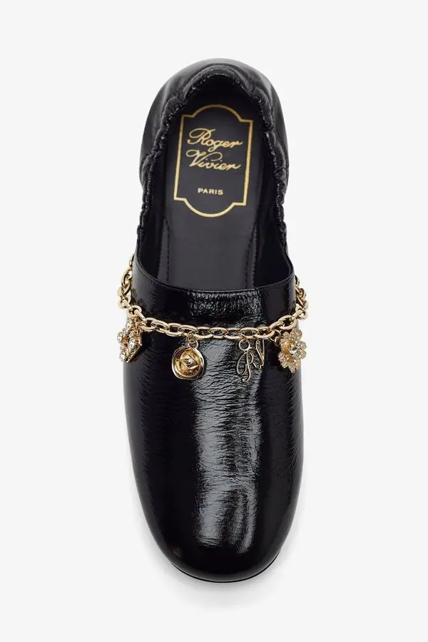 ROGER VIVIER Roundytoe Slipper With Charm Detail