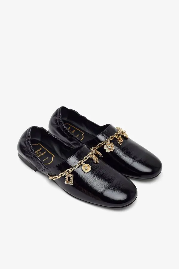 ROGER VIVIER Roundytoe Slipper With Charm Detail