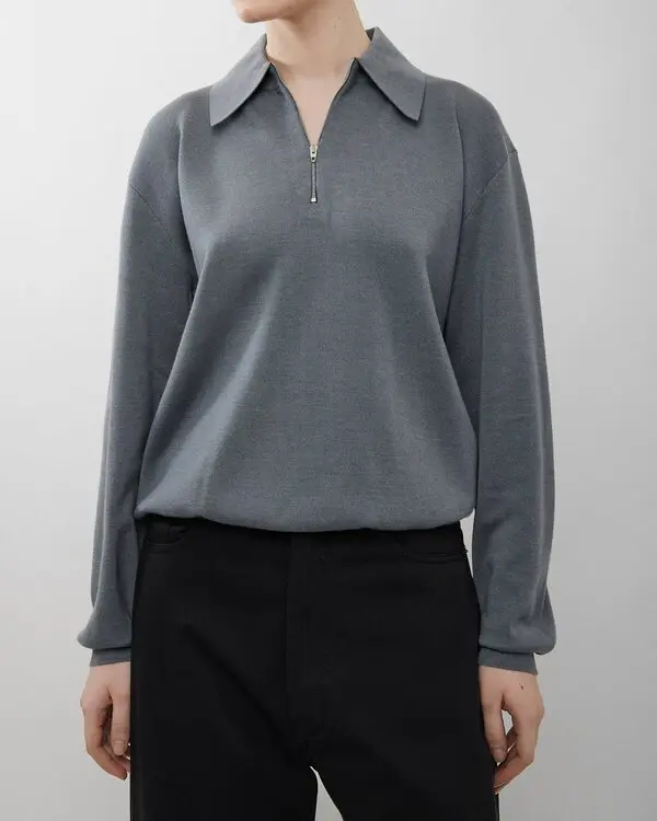 Phoebe Philo Zip Polo Top