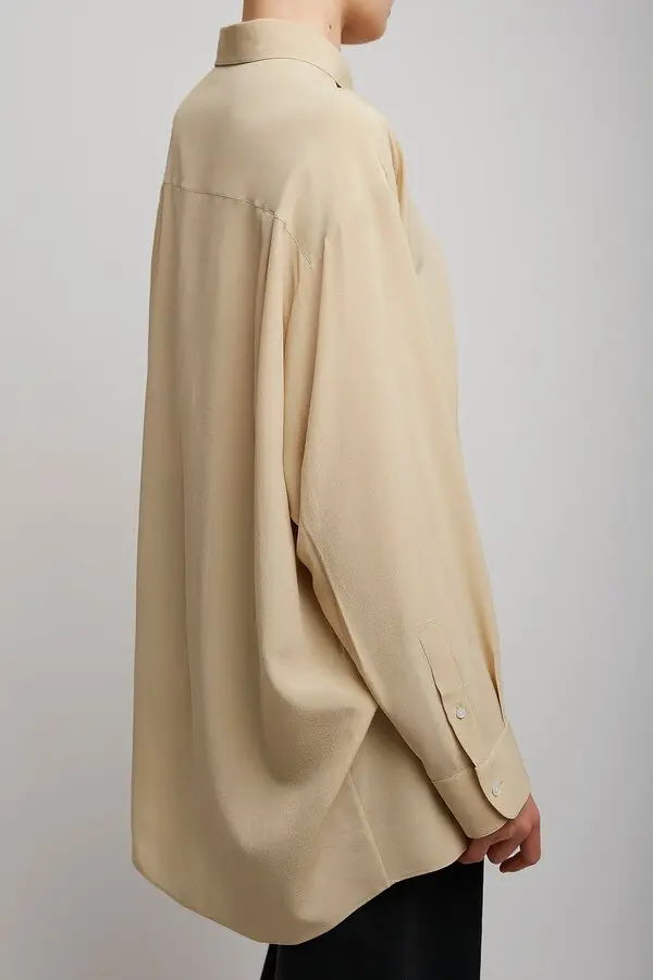 THE ROW Luka Butter Silk Shirt