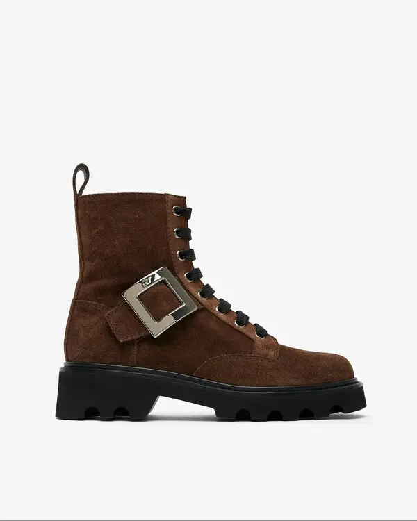 ROGER VIVIER Viv Rangers Lace-up Boots