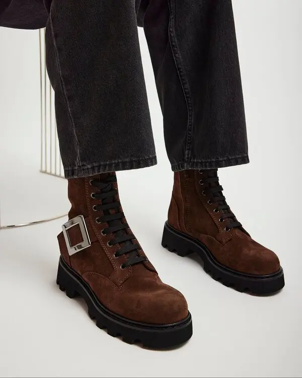 ROGER VIVIER Viv Rangers Lace-up Boots