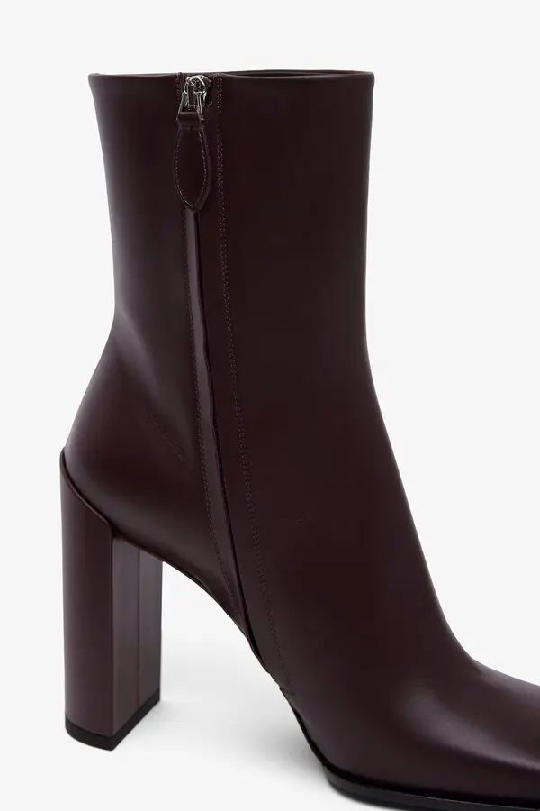 Alaïa Square 90 Ankle Boots - Brown