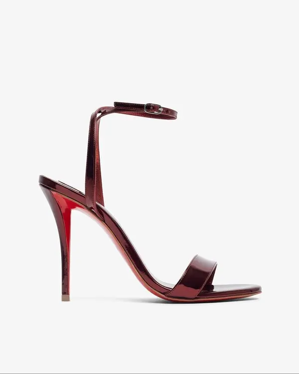 CHRISTIAN LOUBOUTIN Miss Z 100 Metallic Sandals - Red