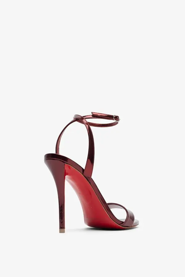 CHRISTIAN LOUBOUTIN Miss Z 100 Metallic Sandals - Red