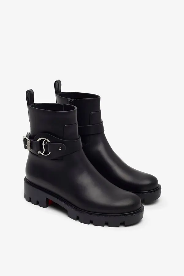 CHRISTIAN LOUBOUTIN Dianouchette Leather Ankle Boots