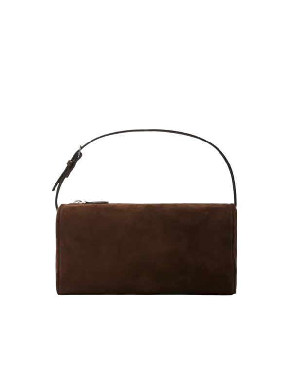 THE ROW 90's Suede Bag - Brown