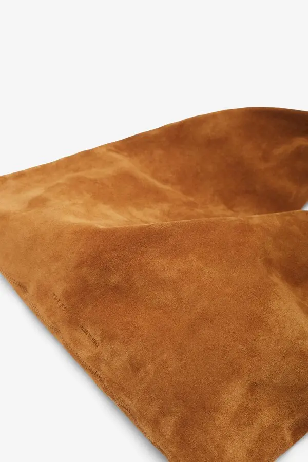 THE ROW Bindle Small Suede Bag - Brown