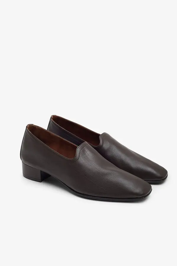HERBERT LEVINE Soft Touch 30 Leather Loafers - Brown