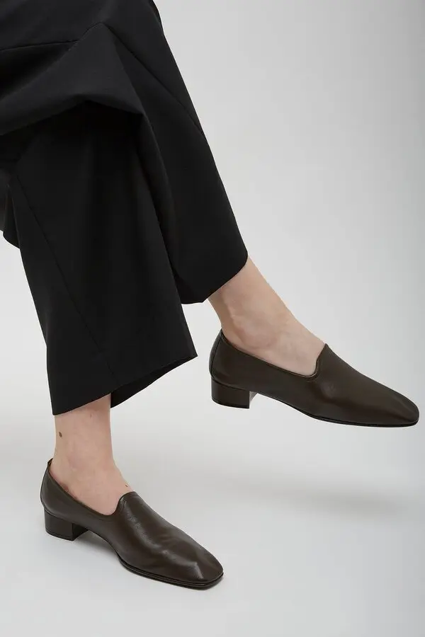 HERBERT LEVINE Soft Touch 30 Leather Loafers - Brown