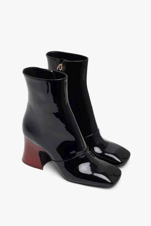 Chloé Janis Patent Ankle Boots