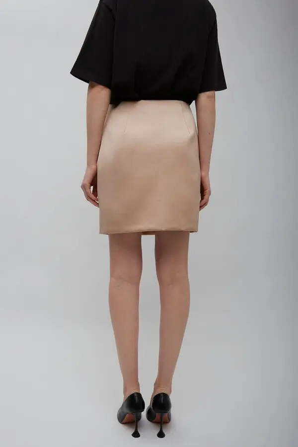 Chloé Satin Pencil Skirt