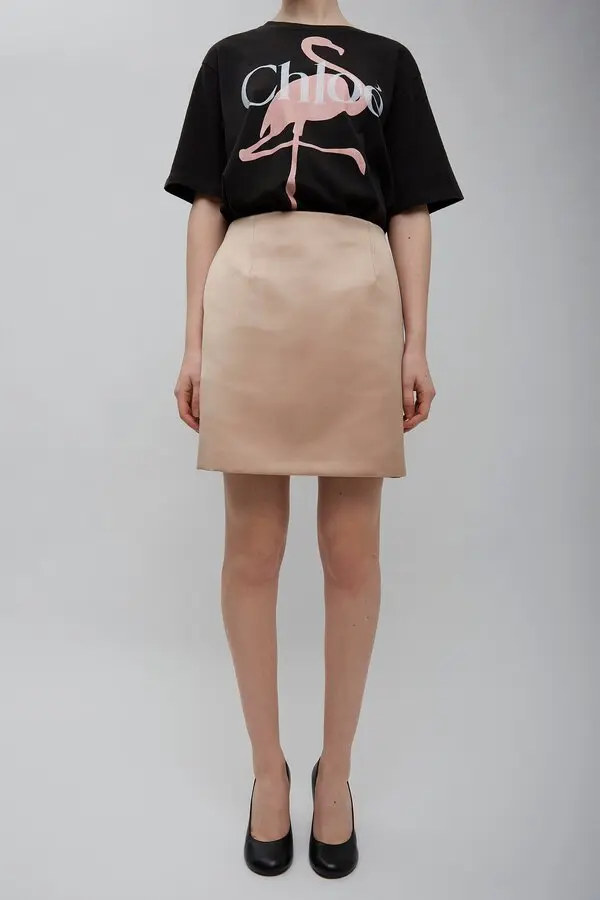 Chloé Satin Pencil Skirt