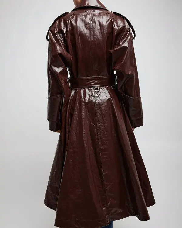 Chloé Double-breasted Long Riding Coat - Brown