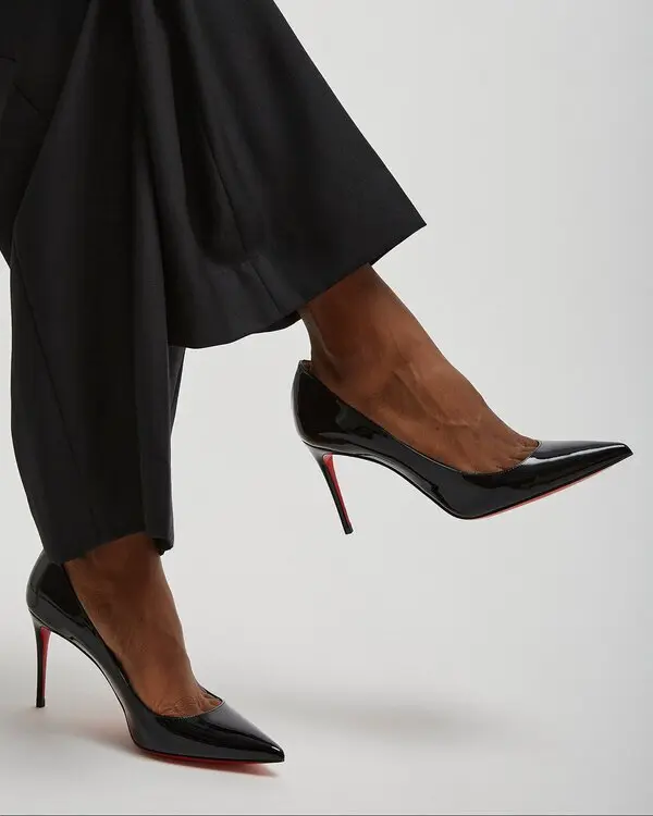 CHRISTIAN LOUBOUTIN Kate 85 Patent Pumps - Black