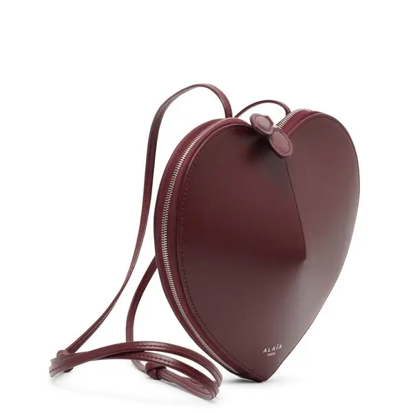 Alaïa Le Coeur Leather Crossbody Bag