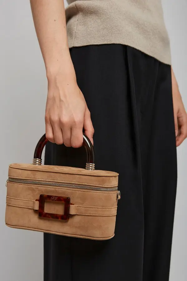 ROGER VIVIER Belle Vivier Vanity Mini Bag - Beige