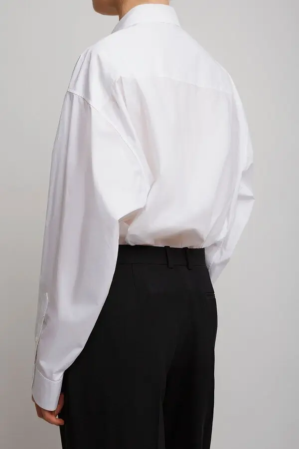 THE ROW Luka Cotton Poplin Shirt