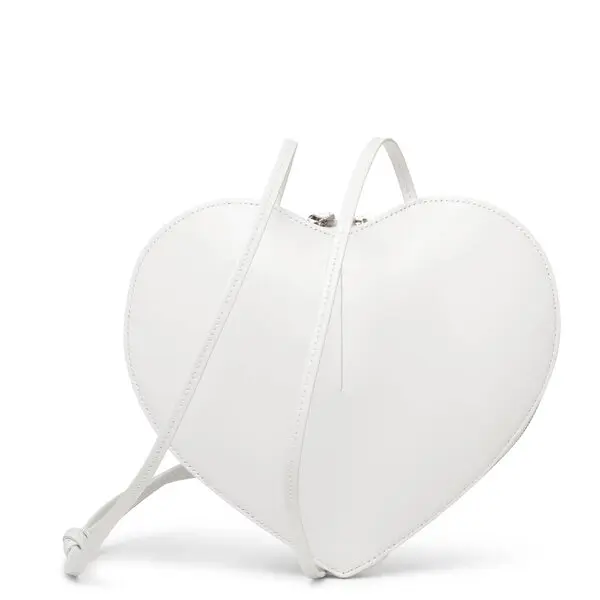 Alaïa Le Coeur Leather Crossbody Bag - White