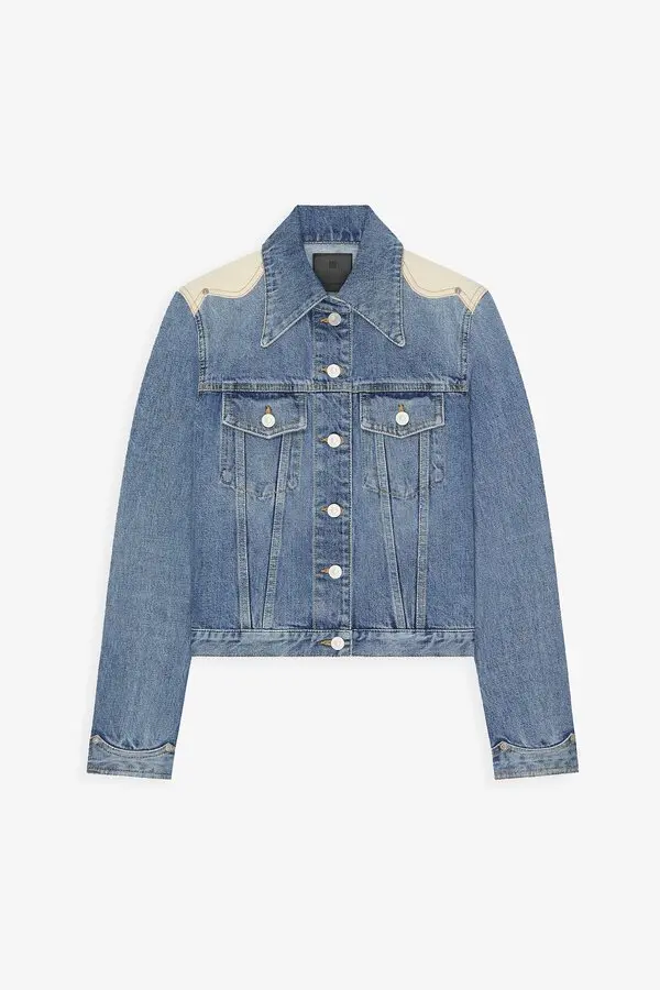 Givenchy Back Details Denim Jacket - Blue