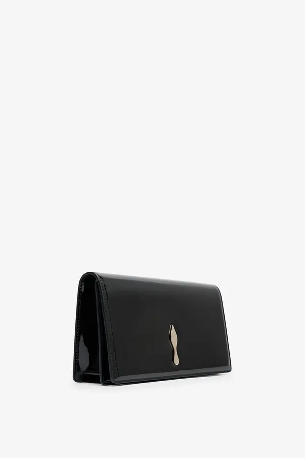 CHRISTIAN LOUBOUTIN Bettina Patent Clutch - Black