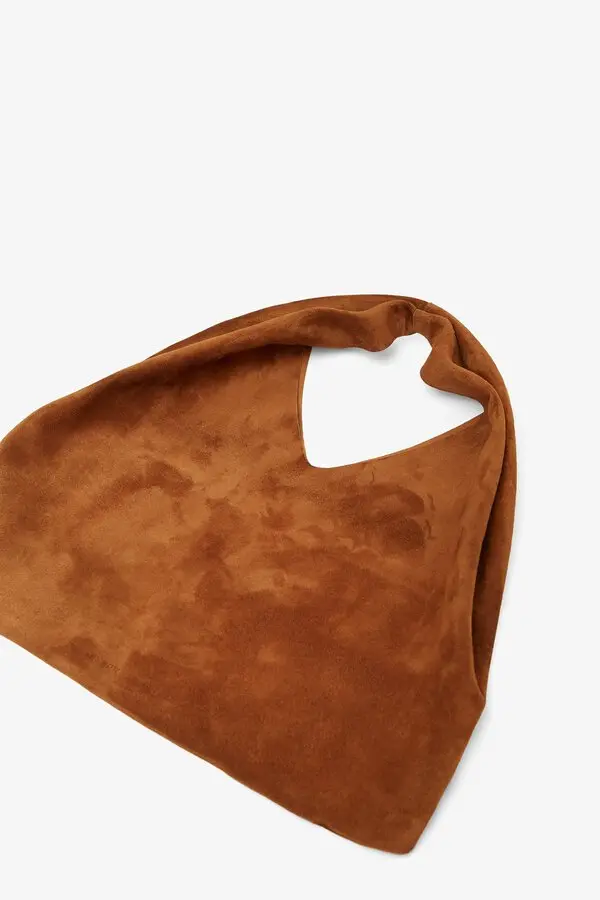 THE ROW Small Bindle Suede Shoulder Bag - Brown
