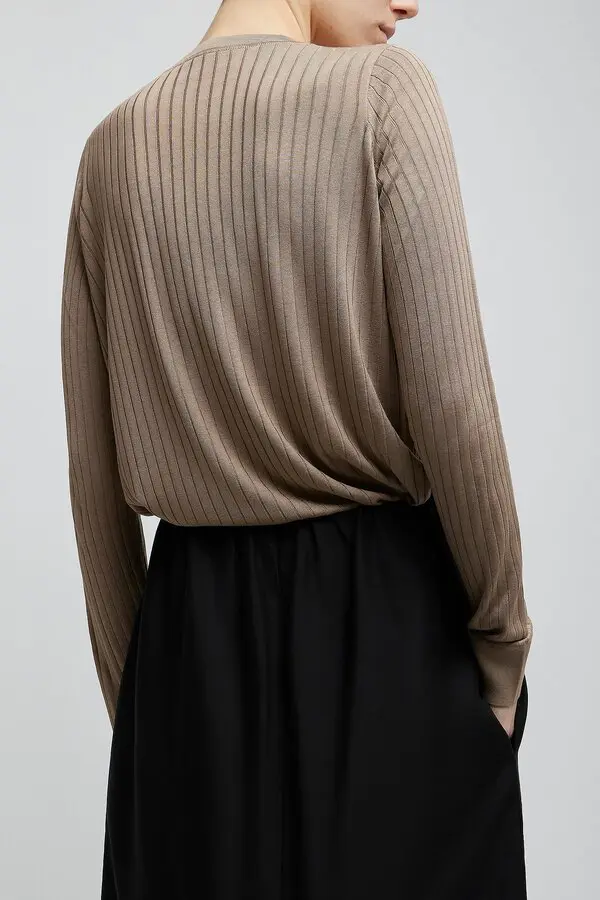 THE ROW Keya Knit Top - Beige