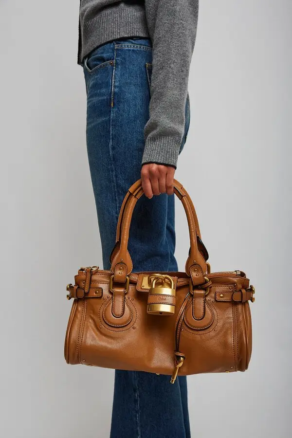 Chloé Paddington Leather Shoulder Bag - Brown