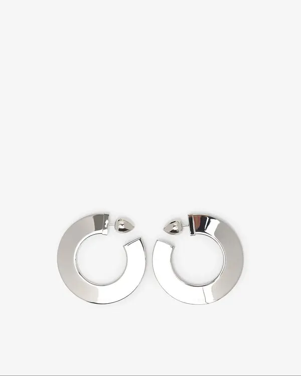 Alaïa Blade Hoops Earrings - Silver