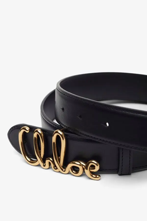 Chloé Iconic Leather Belt - Black