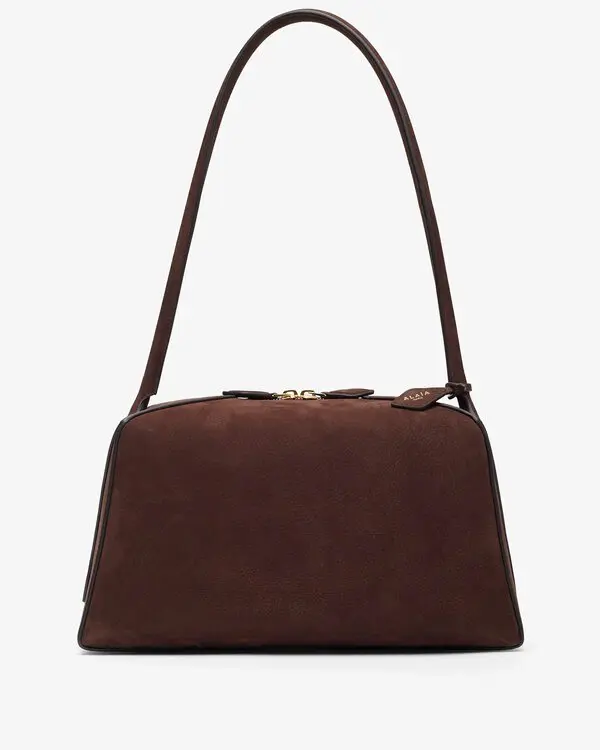 Alaïa Le Teckel Nubuck Shoulder Bag - Brown
