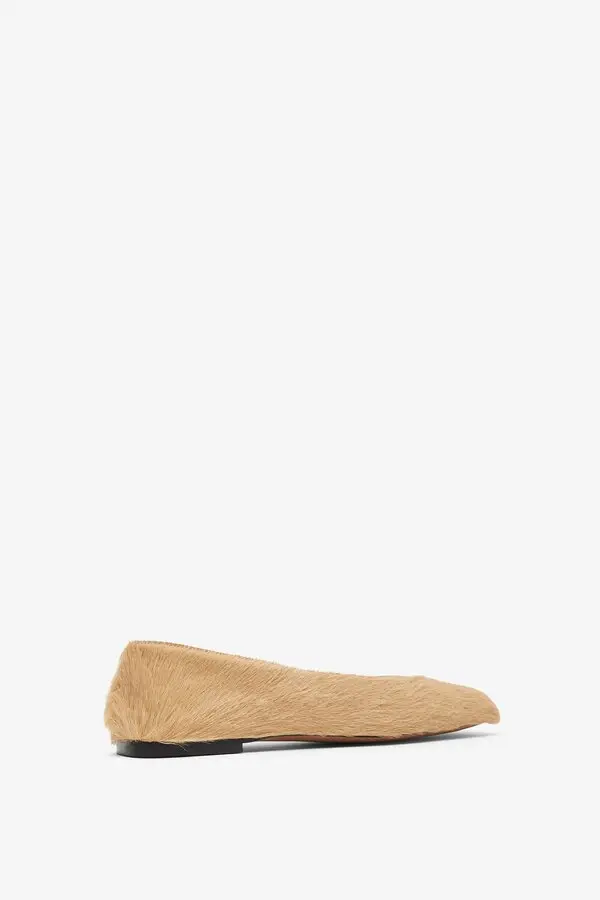 THE ROW Square Ballet Flats - Beige