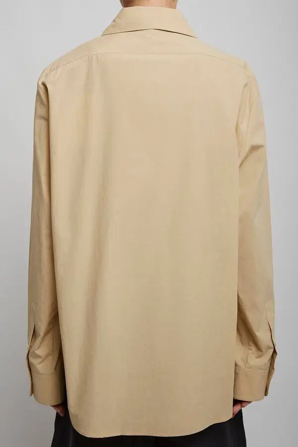 THE ROW Margan Crispy Sanded Cotton Shirt
