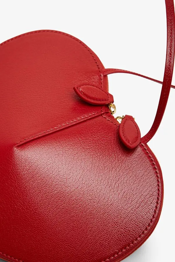 Alaïa Le Coeur Suede Crossbody Bag