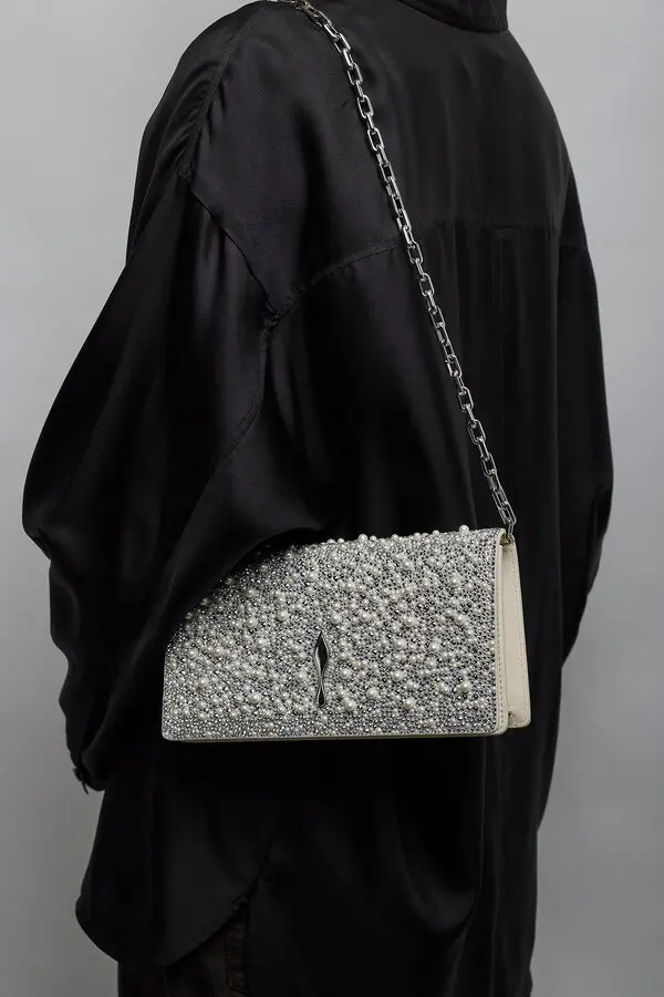 CHRISTIAN LOUBOUTIN Bettina Strass Clutch