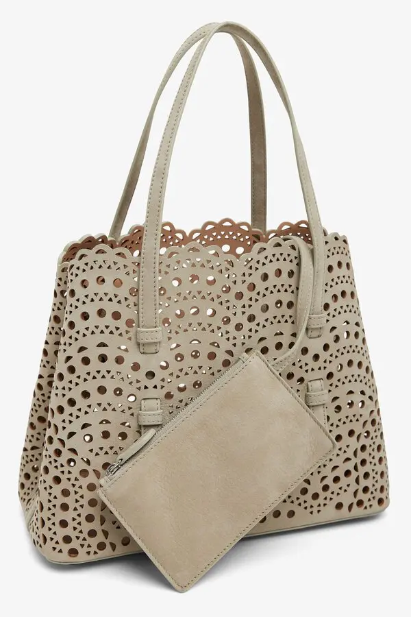 Alaïa Mina 25 Vienne Vague Tote - Grey