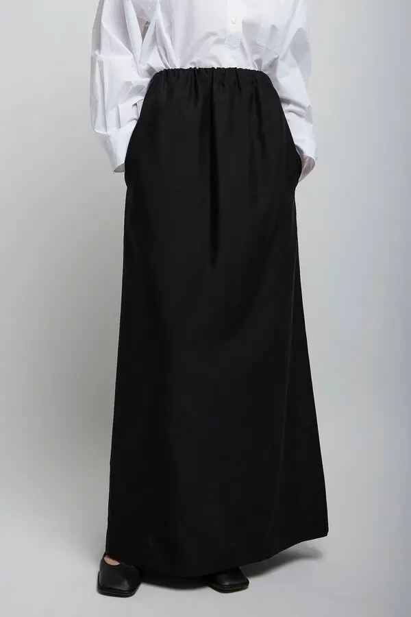 THE ROW Saul Silk Cotton Skirt