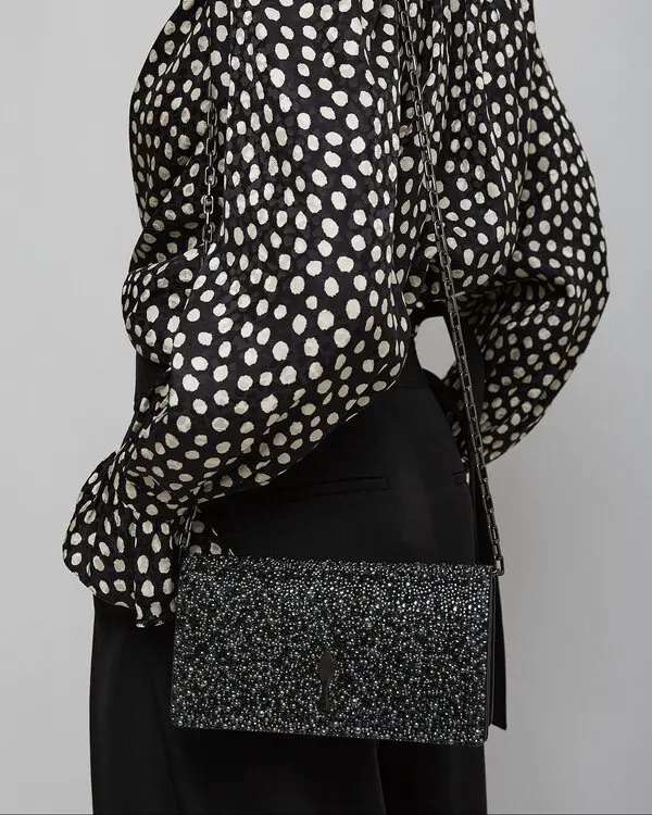 CHRISTIAN LOUBOUTIN Bettina Strass Clutch