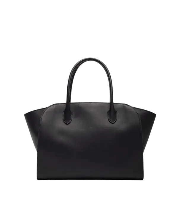 THE ROW Marlo 12 Leather Tote - Black