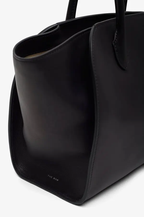 THE ROW Marlo 12 Leather Tote - Black