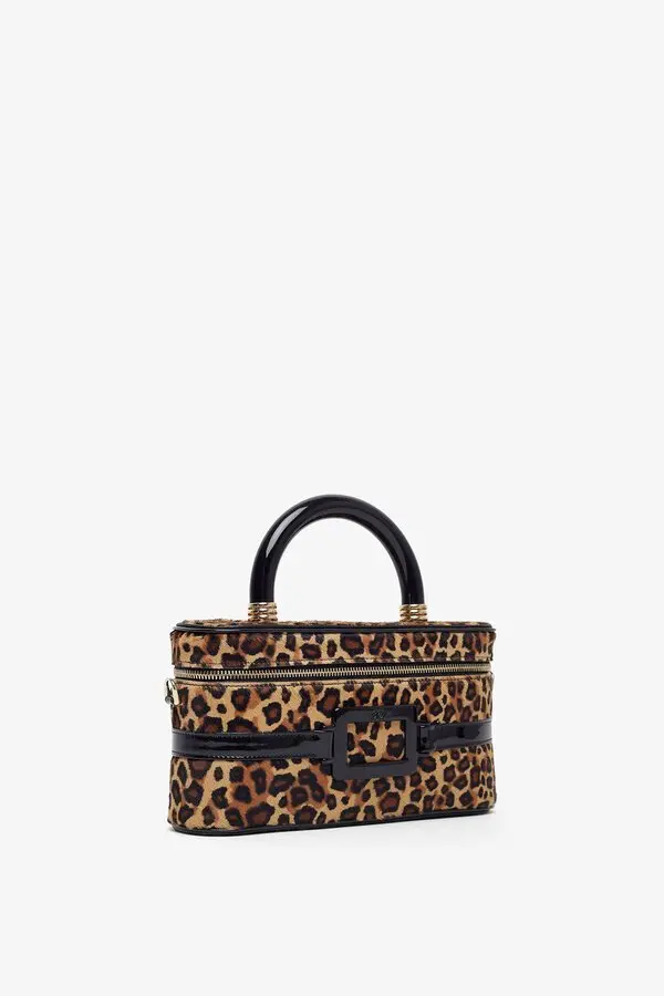 ROGER VIVIER Belle Vivier Vanity Leopard Mini Bag