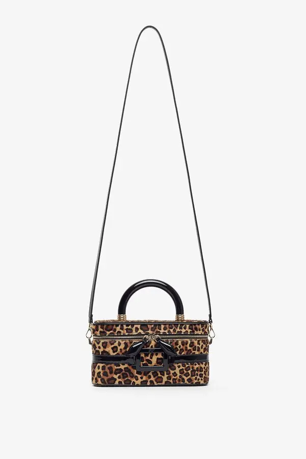 ROGER VIVIER Belle Vivier Vanity Leopard Mini Bag