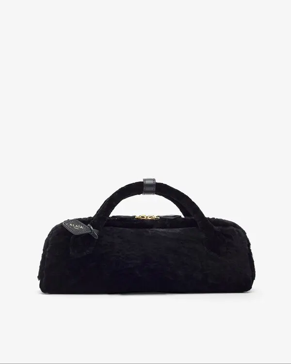 Alaïa Le Teckel Shearling Clutch