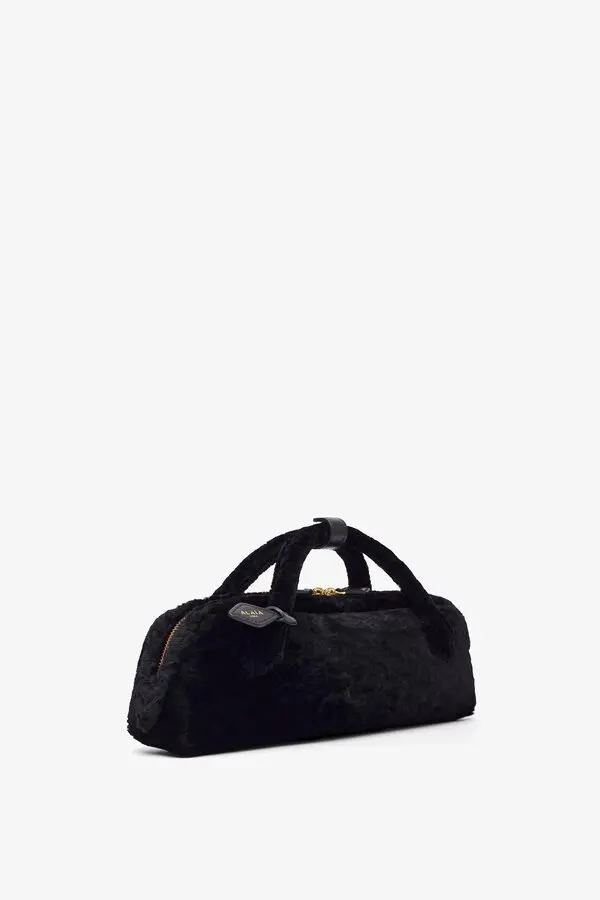 Alaïa Le Teckel Shearling Clutch