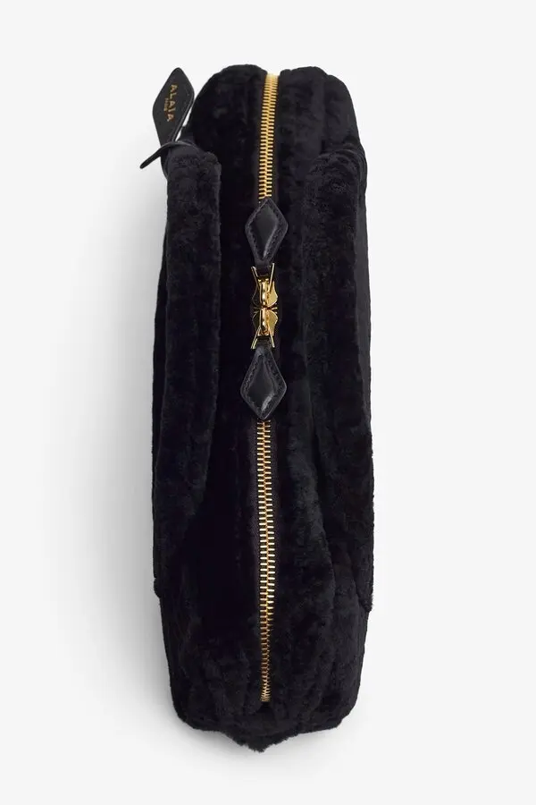Alaïa Le Teckel Shearling Clutch