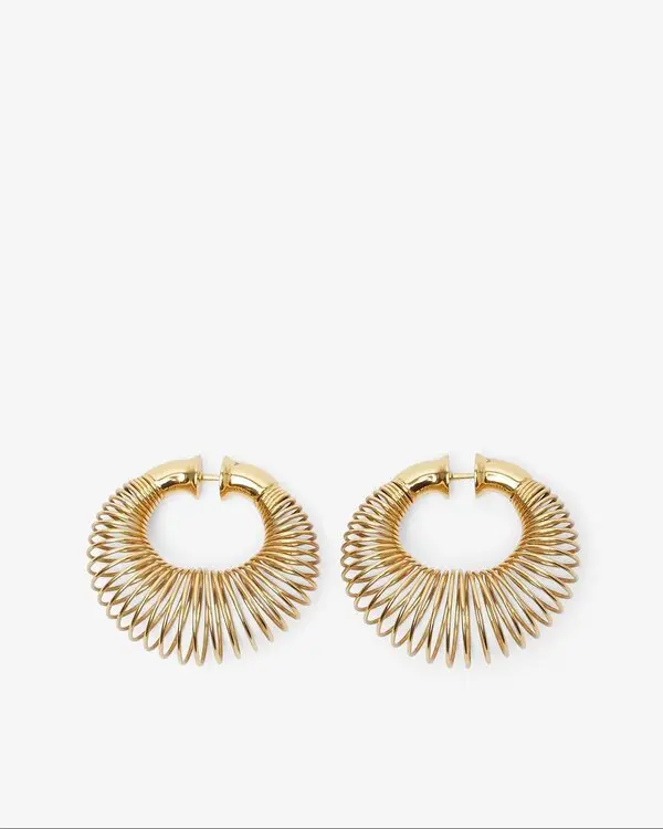 Alaïa Spiral Hoop Earrings - Gold