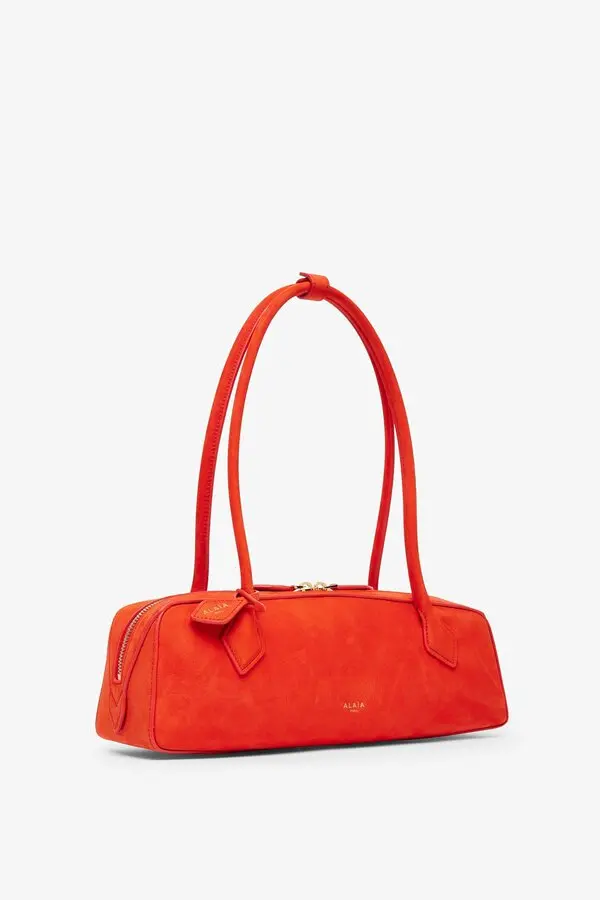 Alaïa Le Teckel Medium Nubuck Bag - Orange