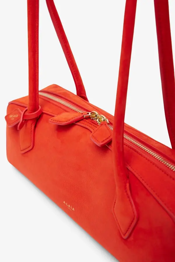Alaïa Le Teckel Medium Nubuck Bag - Orange
