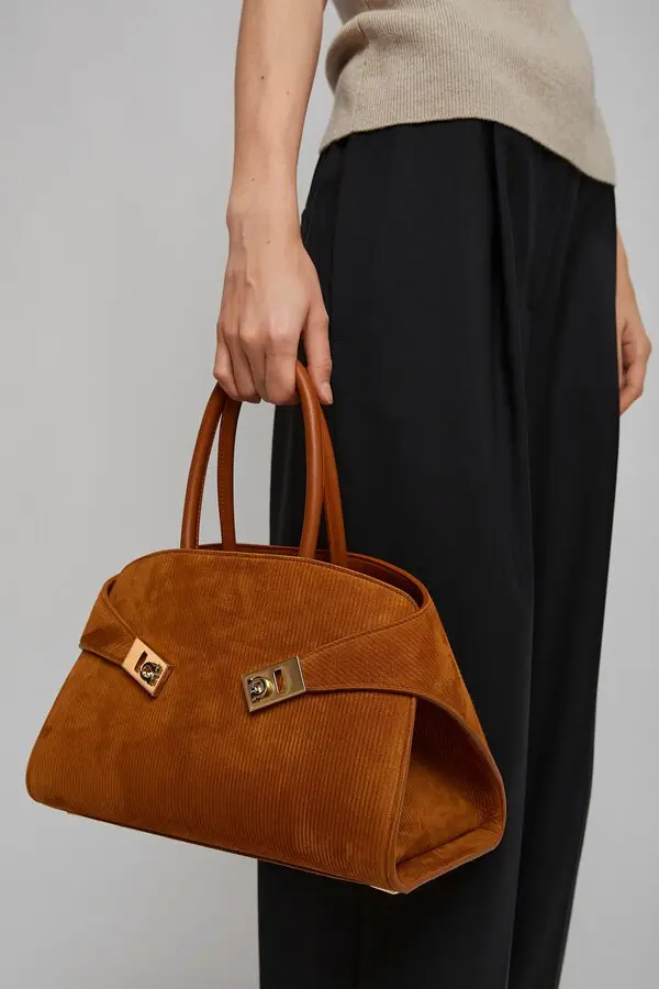 FERRAGAMO Hug S Top Handle Bag